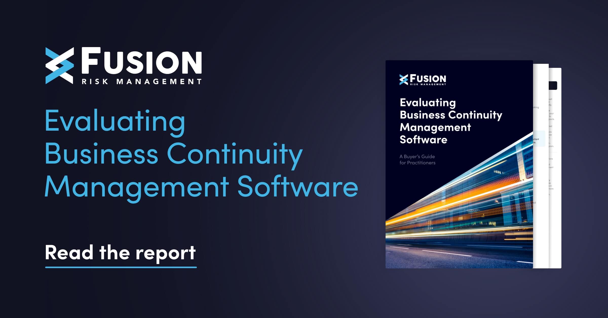 Evaluating Business Continuity Management Software - Fusion Risk Management