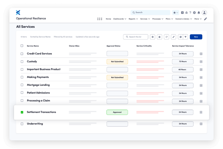 Operational Resilience Software - Fusion