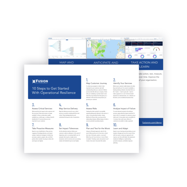 10 Steps to Get Started with Operational Resilience - Fusion