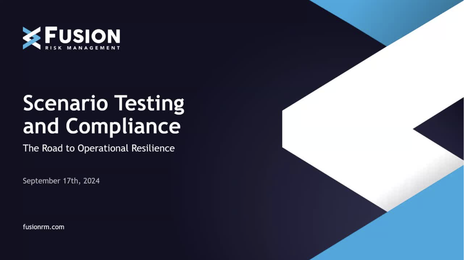 Scenario Testing and Compliance: The Road to Operational Resilience ...