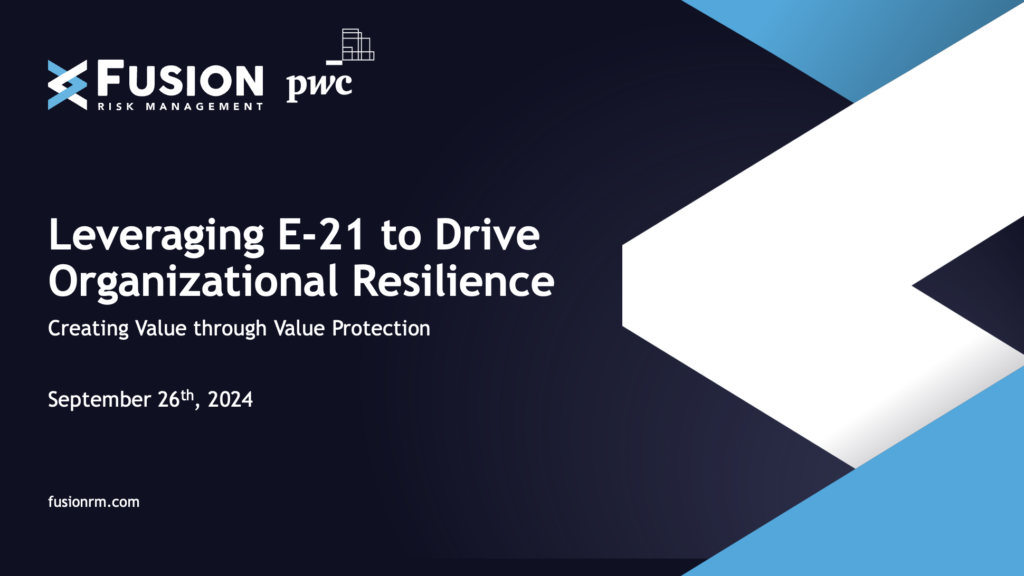 Operational Resilience Software - Fusion